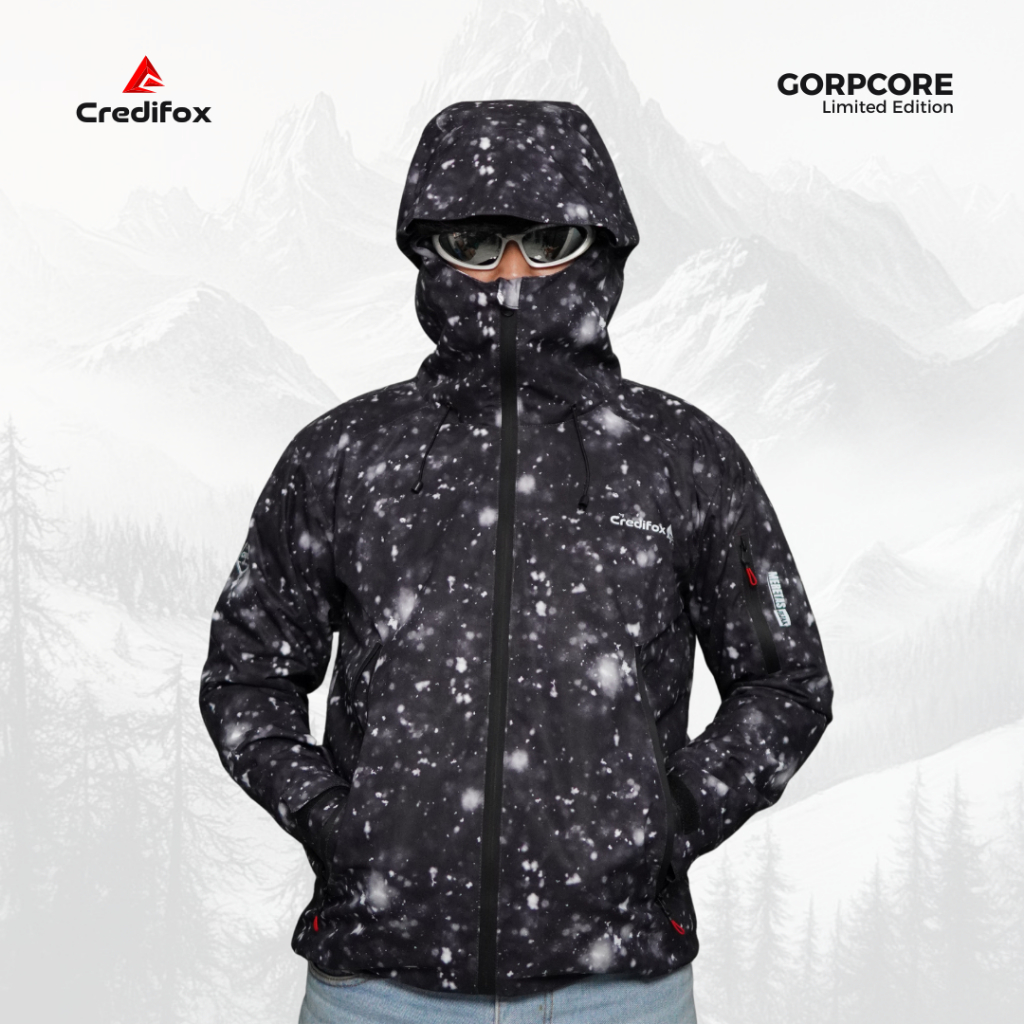 CREDIFOX Gorpcore Limited Edition 3 Layer Waterproof Mountain Jacket ...