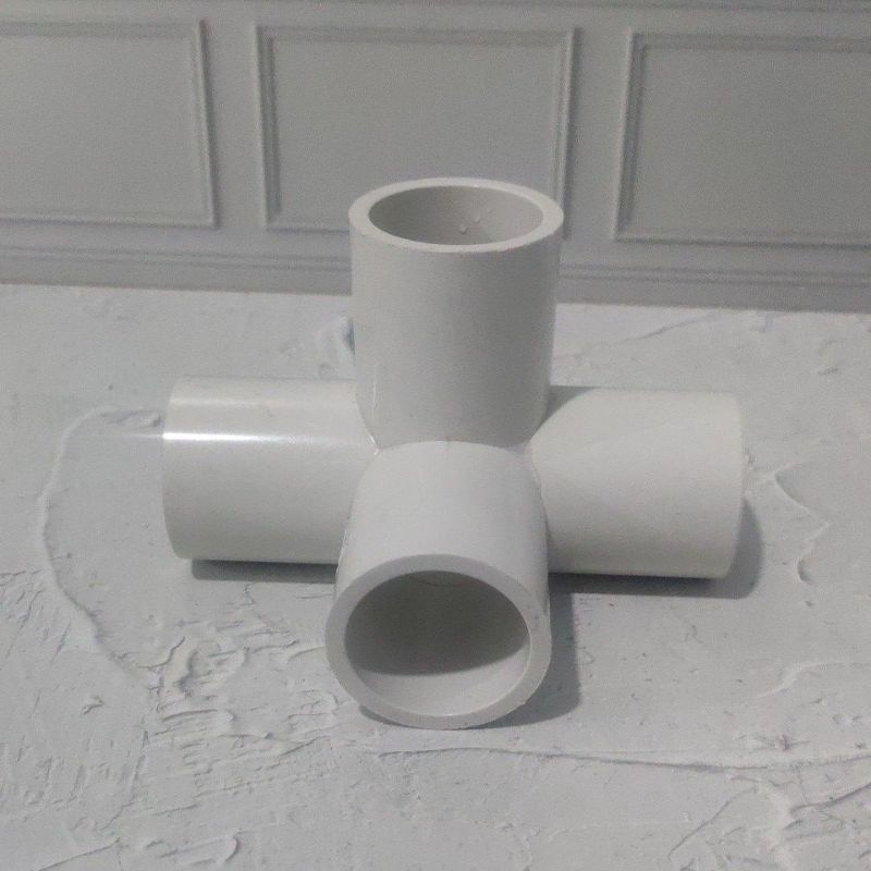 4 way PVC fitting size 1 inch / 4 way PVC pipe connection 1 inch ...