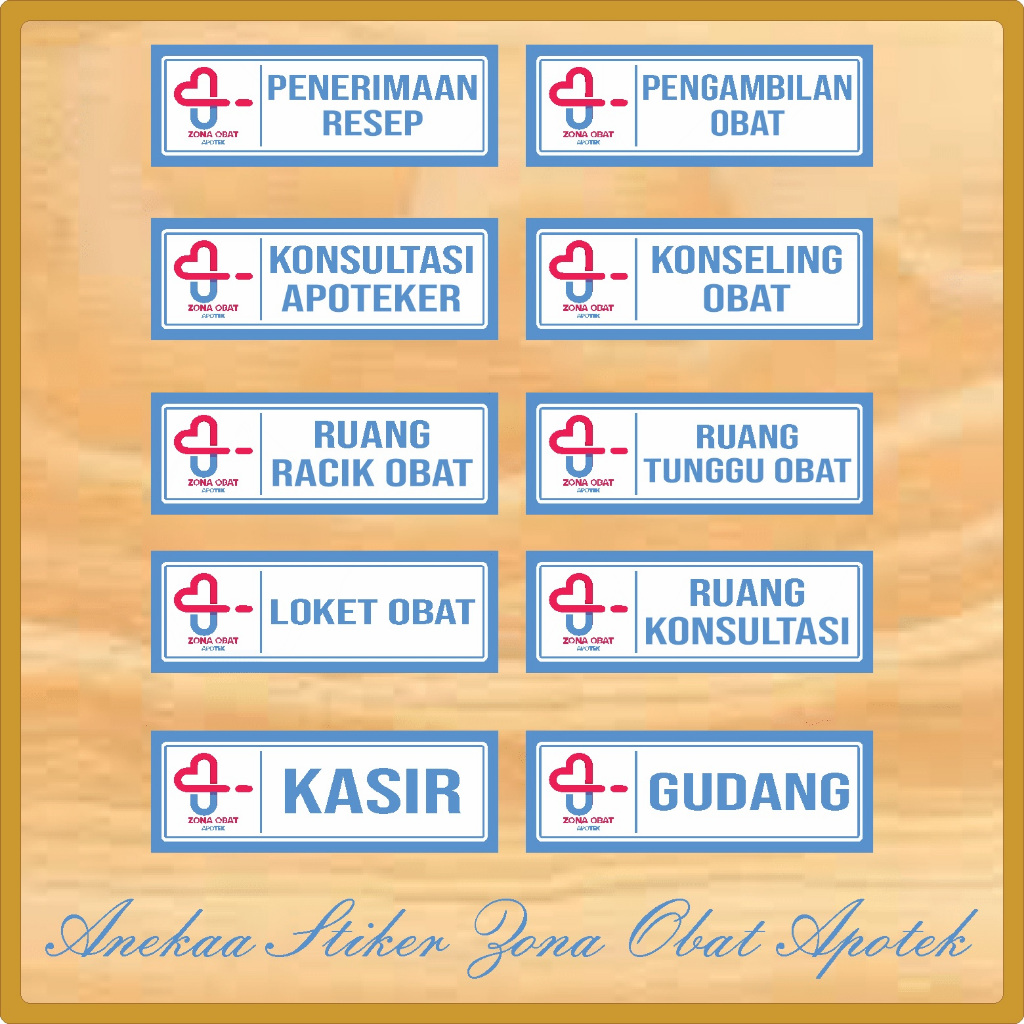 Various Choices of New Logo Pharmacy Medicine Zone Stickers, New Logo ...