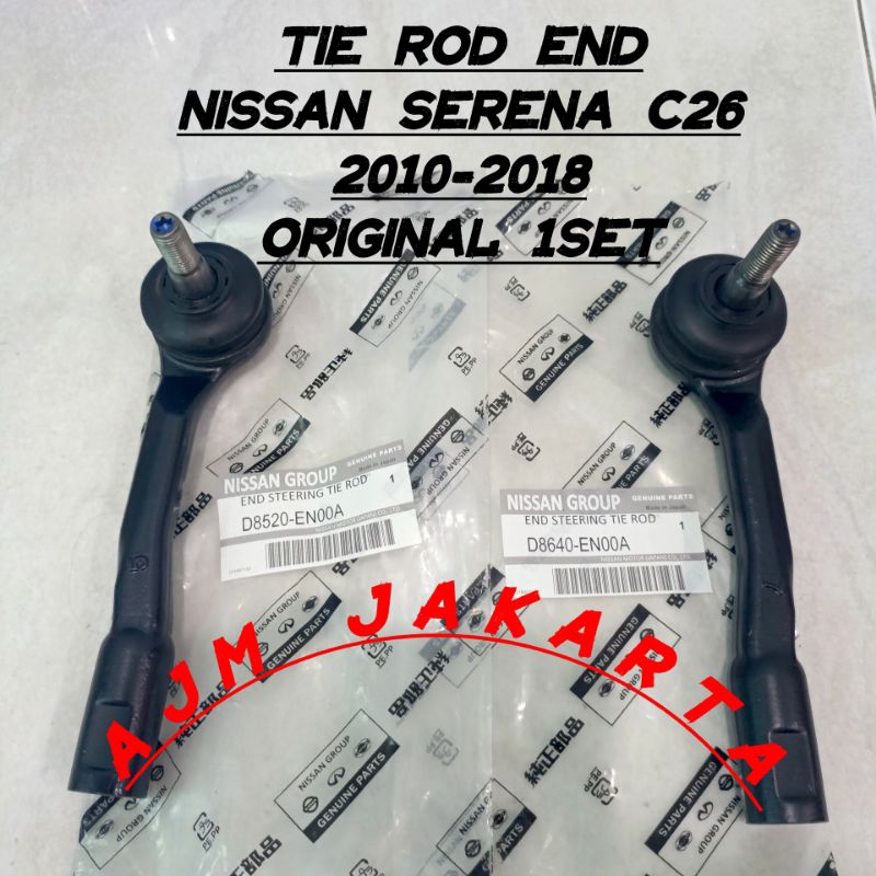 Original Nissan serena C26 2010-2018 tirod end Tie rod, price for 1 set | Shopee Malaysia
