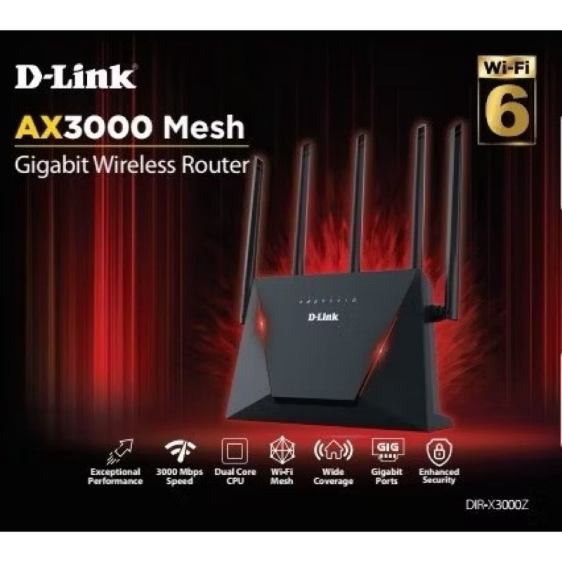 D-LINK DIR-X3000Z EXO AX3000 WI-FI-6 SMART ROUTER ORIGINAL | Shopee Malaysia