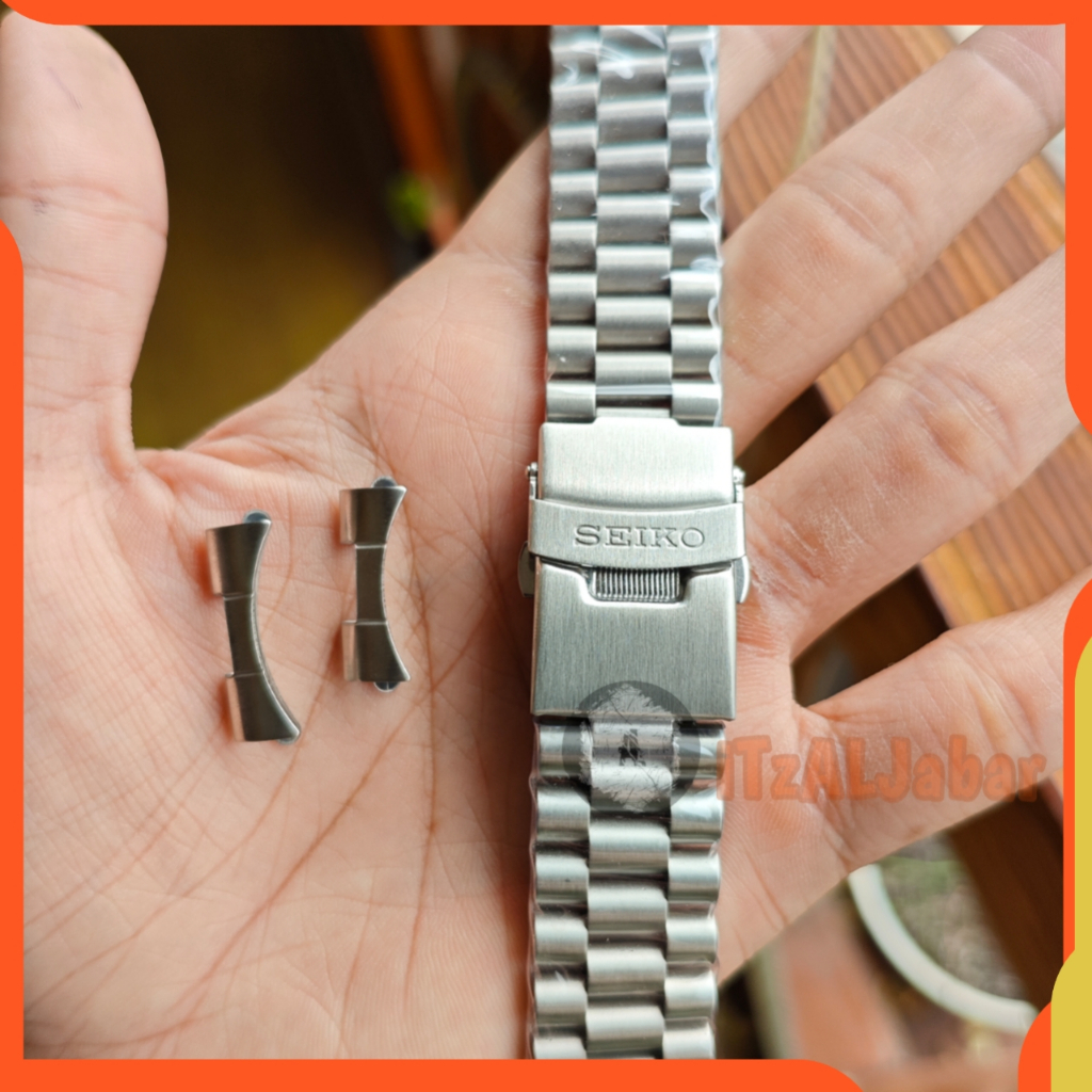 Seiko watch strap 22mm Stainless Seiko silver chain strap 2 function ...