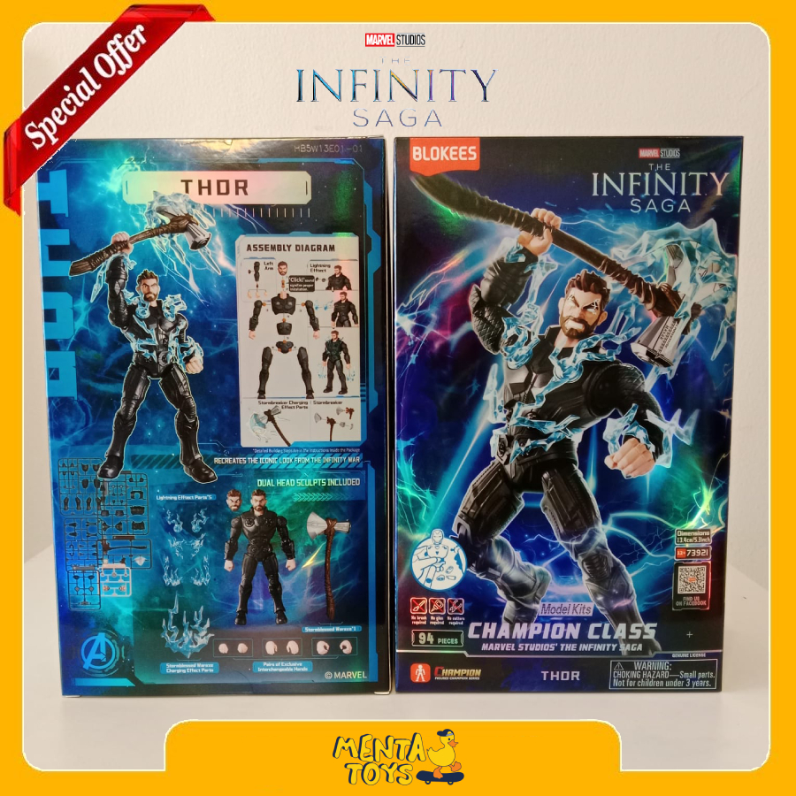 Blokees Figures Marvel The Infinity Saga - Champion Class CC 02 Thor ...