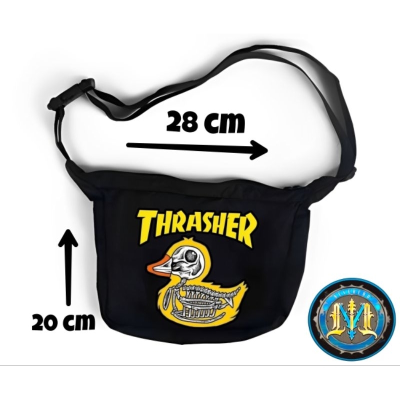 Thrasher Magazine Distro Canvas Shoulder Bag Waistbag Men's Women's ...