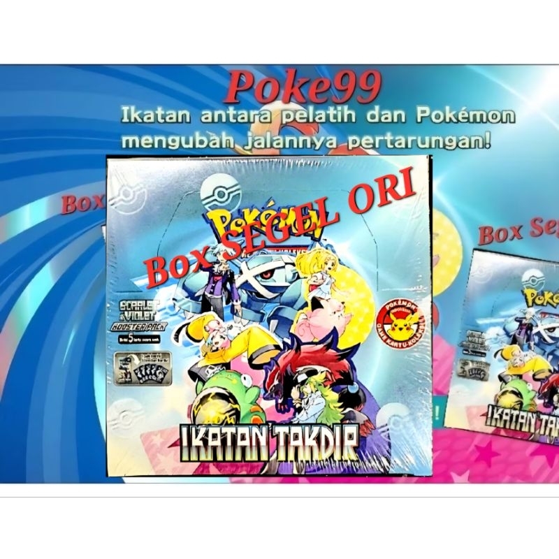 ORIGINAL! Ikat Takdir sv9s Box booster pokemon Indonesia | Shopee Malaysia
