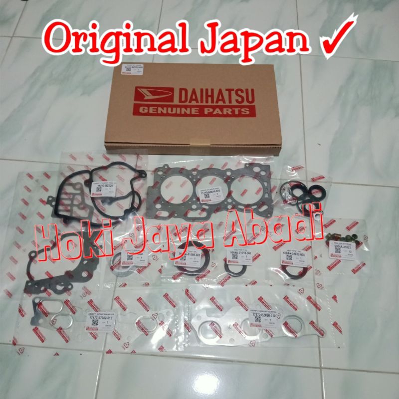 Packing Gasket Gasket full set engine Daihatsu Xenia 1.0 1000cc 1,000cc Non VVTI Original JAPAN ...