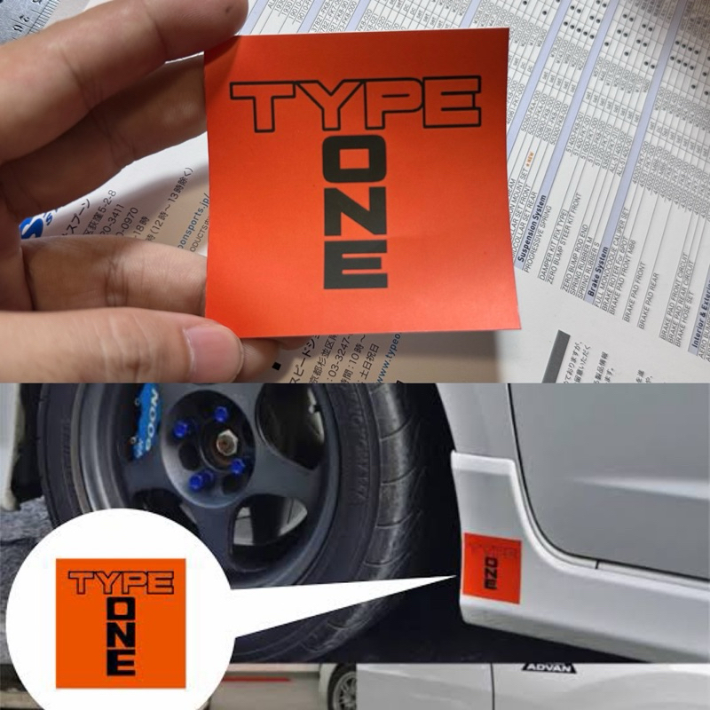 Typeone spoon sports logo sticker | Shopee Malaysia