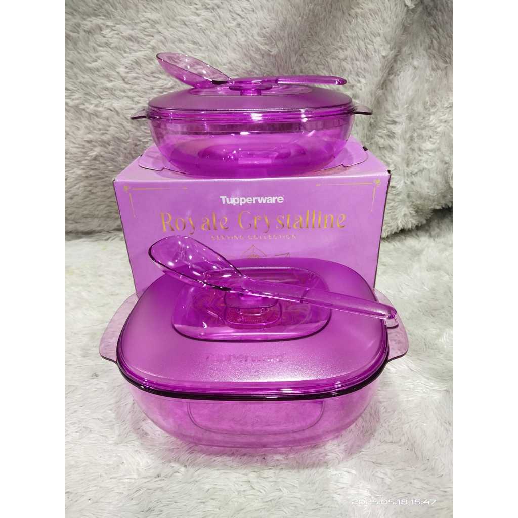Royale crystalline Tupperware serving container | Shopee Malaysia