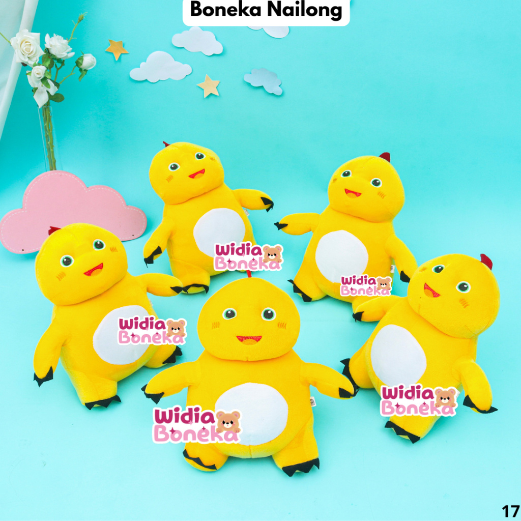 Yellow Dino Naloong Doll Size L 35cm | Shopee Malaysia