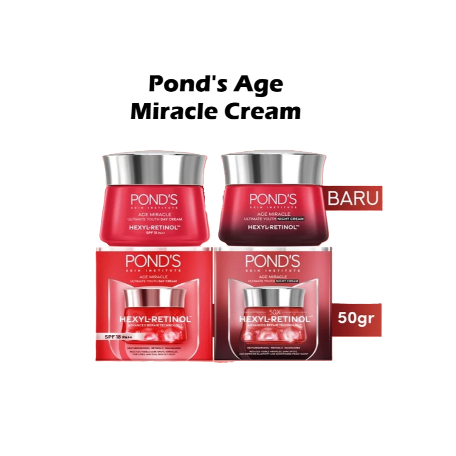 Ponds Age Miracle Cream 10gr (new packaging) | Shopee Malaysia