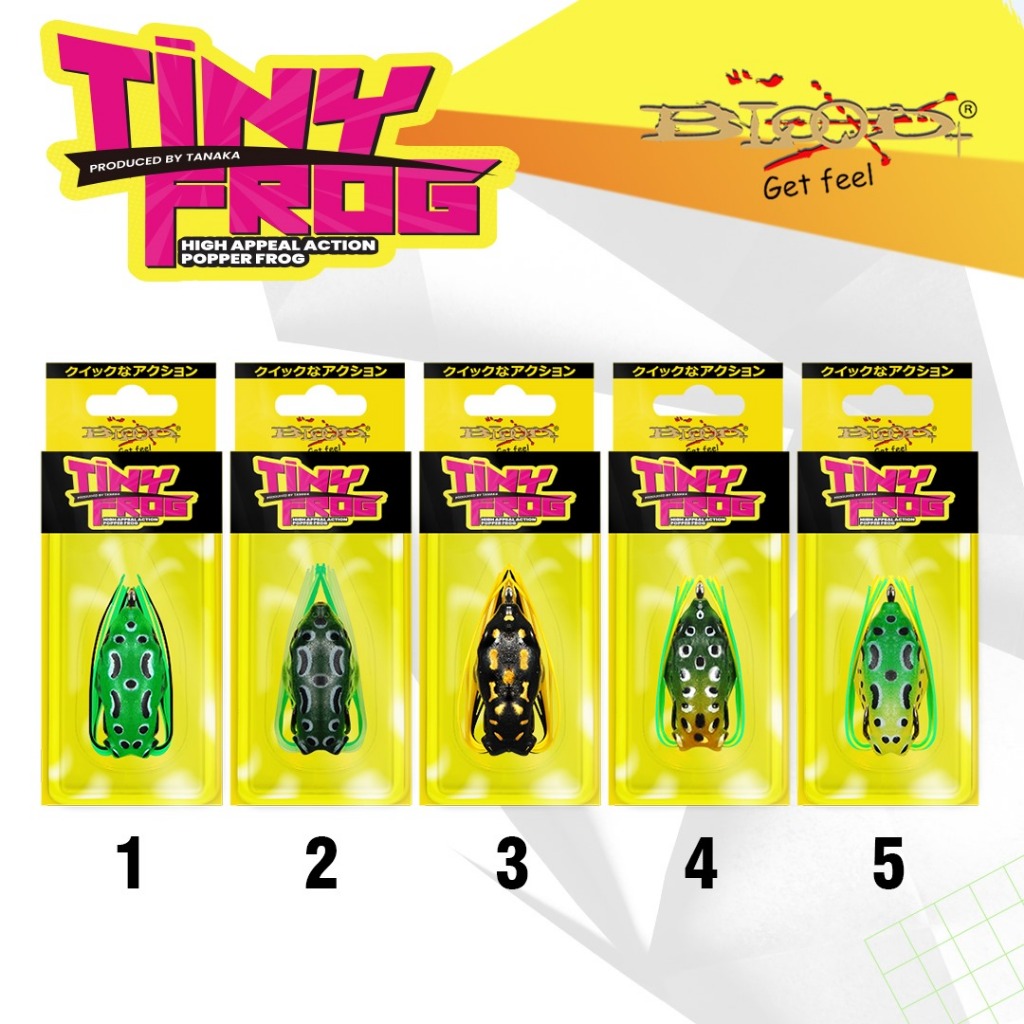 HIJAU Soft Frog Tiny Blood Fishing Bait 3.5Cm Length Green Color ...