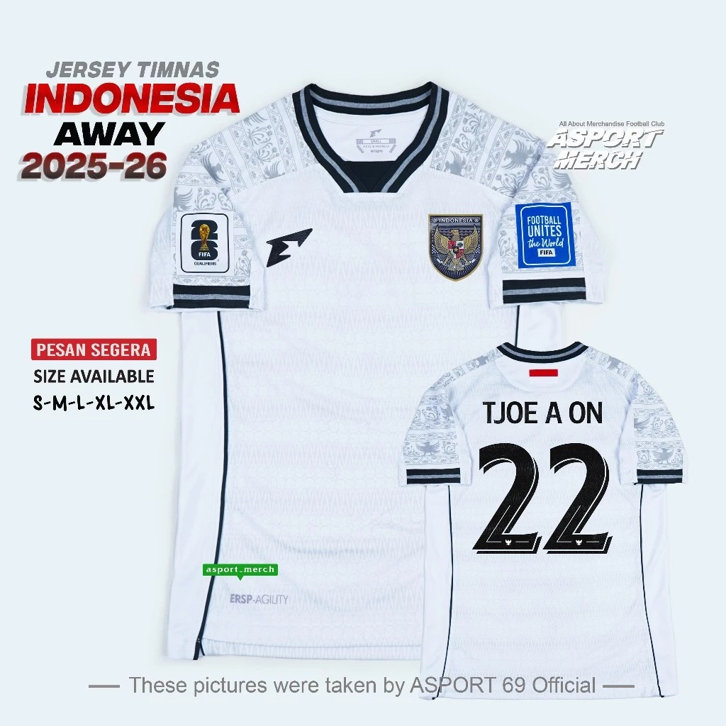 LATEST INDONESIA AWAY KIT ERSPO NATIONAL TEAM JERSEY 2025 2026 GERMANY ...