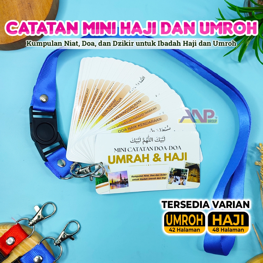 ANP88 Hajj and Umrah Prayer Notes / Prayer Notes during Umrah / Prayer ...