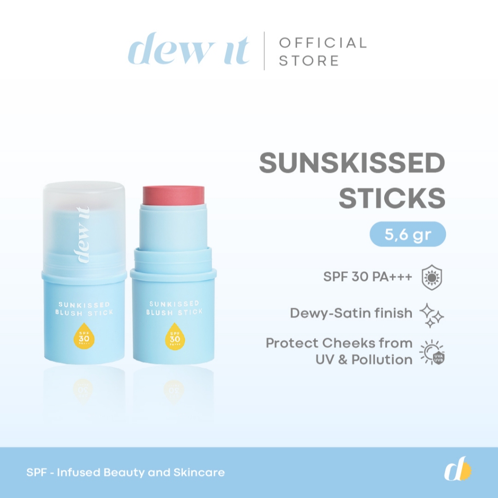 Dew It - Sunkissed Blush Stick SPF 30 PA+++ | Blush On Stick Sunscreen ...