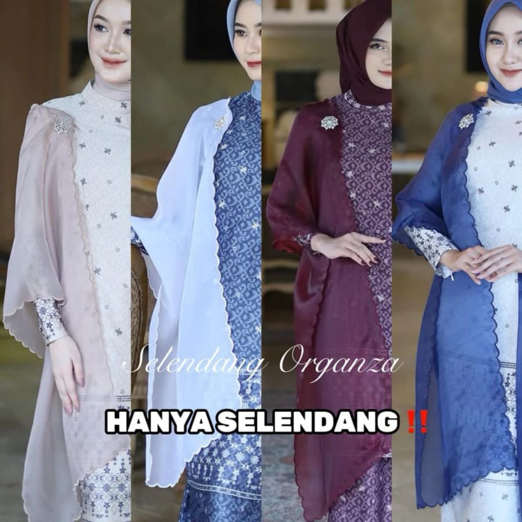 Organza Veil Shawl Manual Embroidery Malay Veil Embroidery Shawl ...