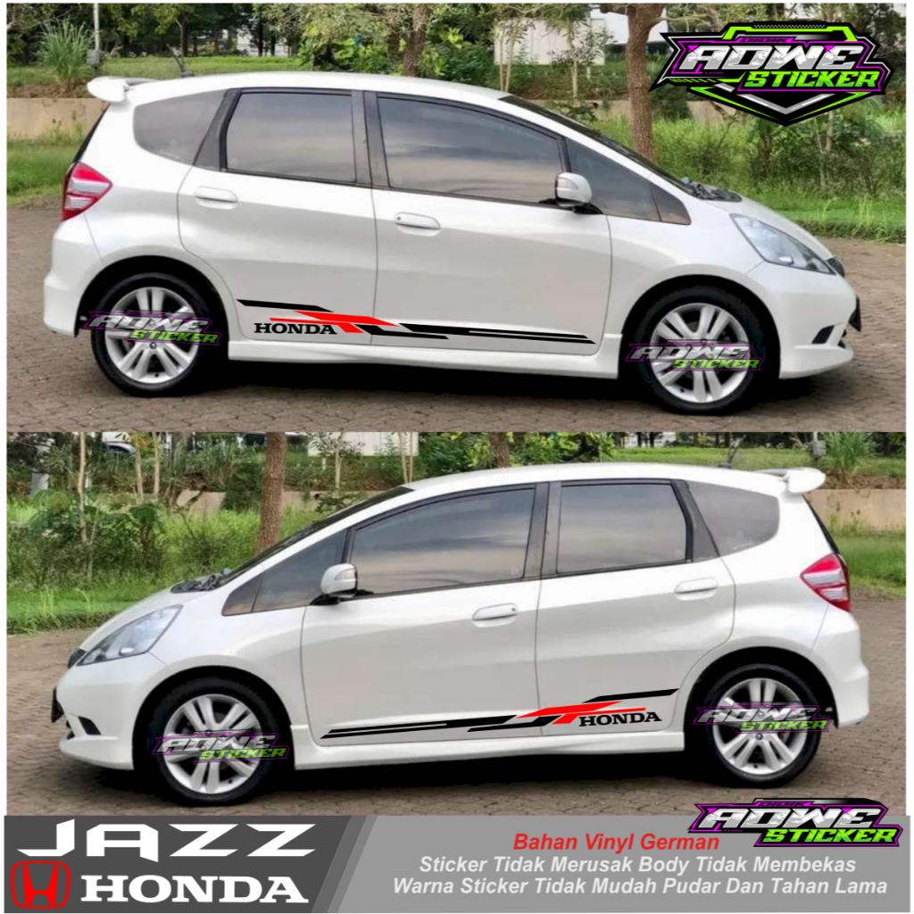 Honda jazz Car Sticker honda brio satya ayla calya honda jazz Car ...