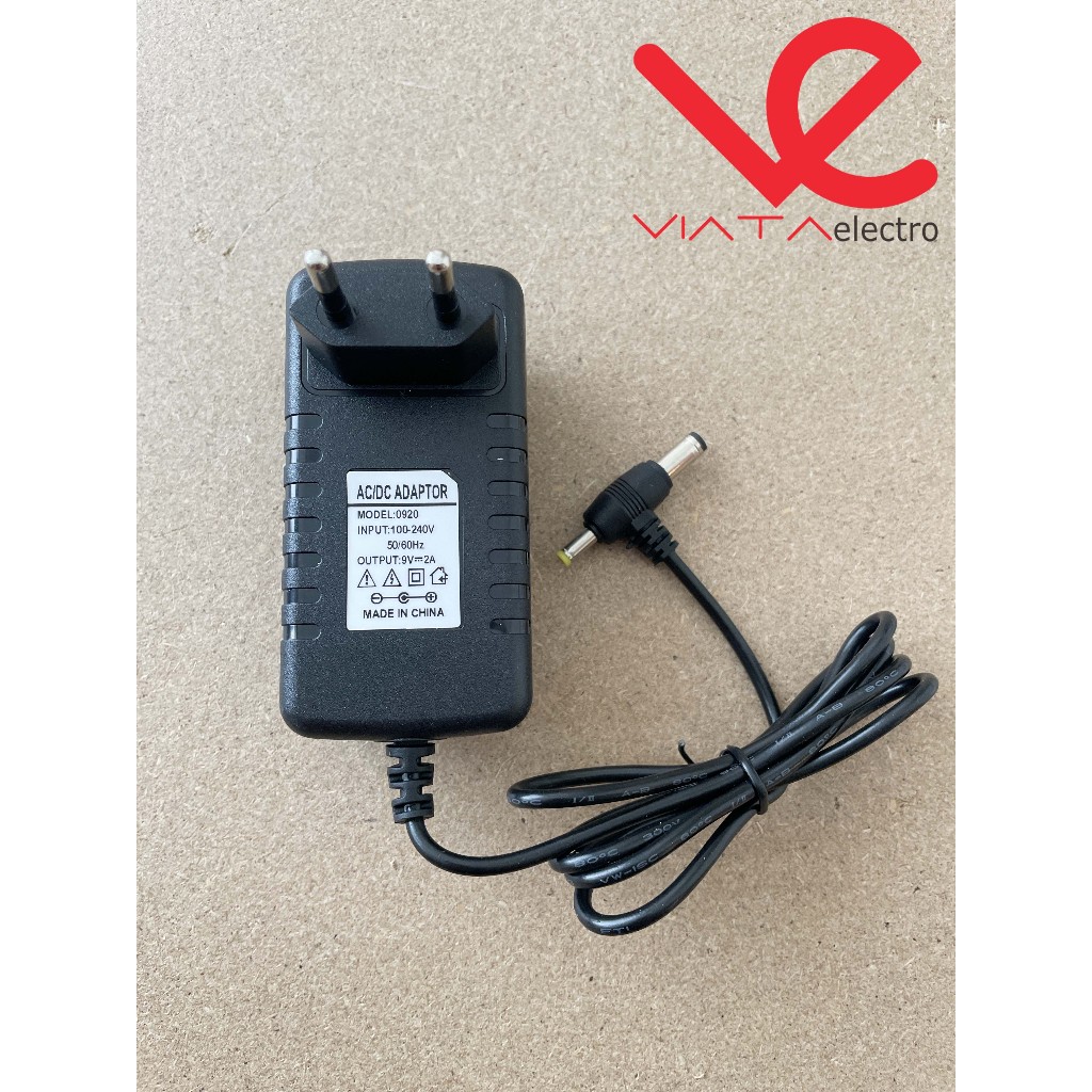 ADAPTER DC9V 2A DUAL JACK (5.5mm & 4mm) POWER SUPPLY 9V 2 AMPERE DC 9 V 2A JACK T ADAPTER DC 9V ...