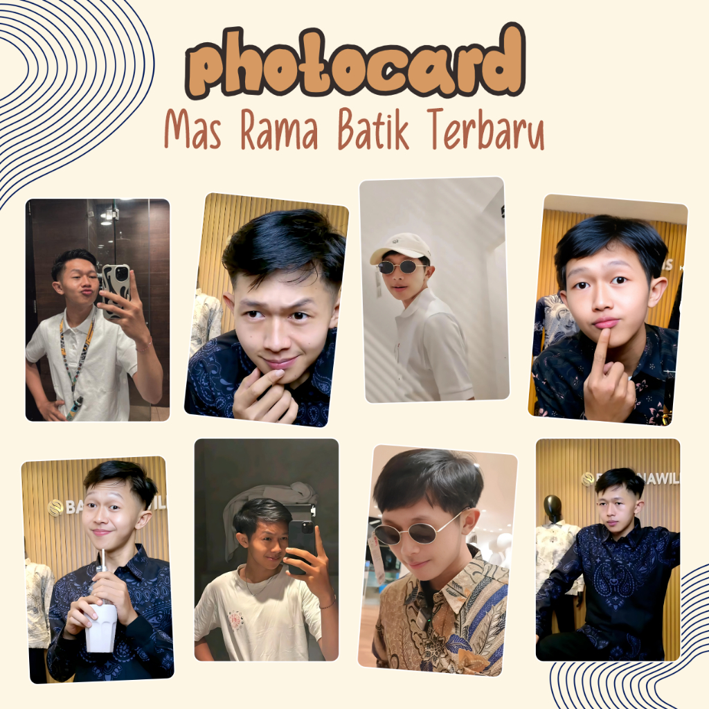 Latest Viral Mas Rama Batik Photocard contains 25 pcs | Shopee Malaysia