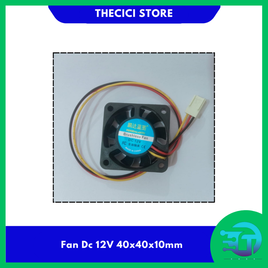 Fan Cooling Cooling 12V DC Brushless panel Fan 4x4 Cm CCTV BOX | Shopee ...