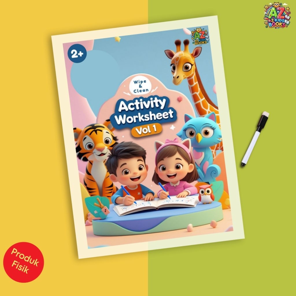 Activity Worksheet Educational Book for Early Childhood 2 - 4 Years Pre ...
