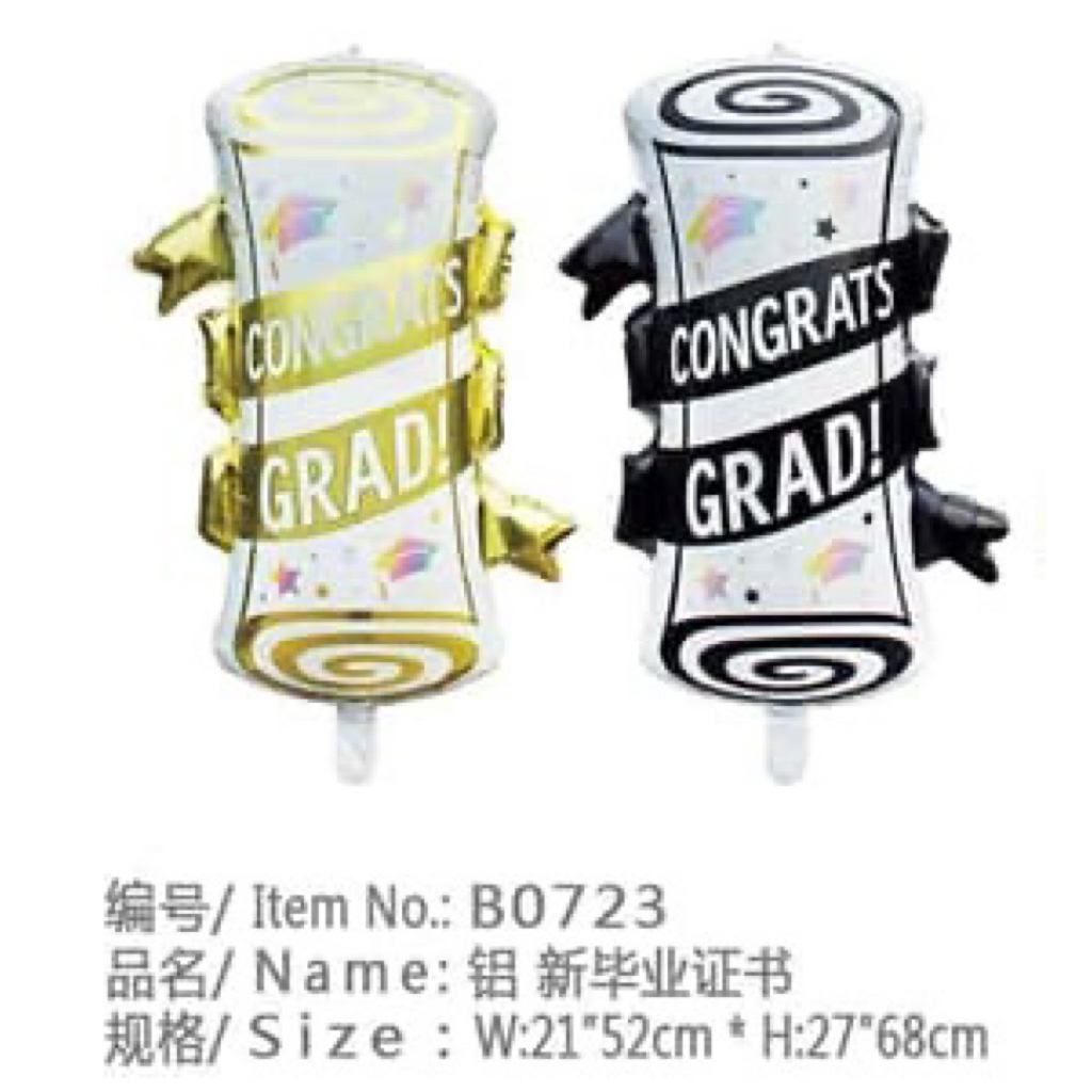 GRADUATION BALLOONS GRADUATION CERTIFICATE | Shopee Malaysia