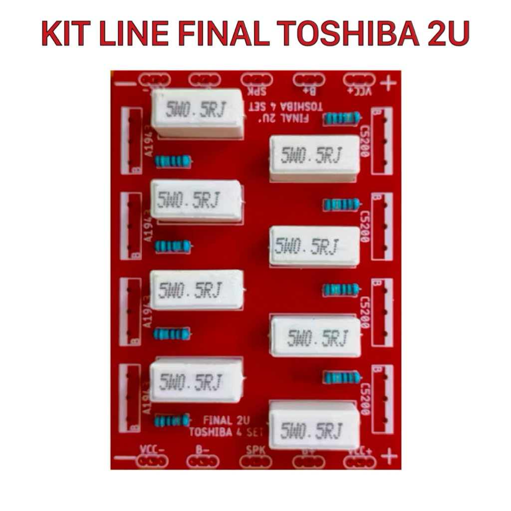 Toshiba final Transistor line Kit 2U cooling TR final parallel parallel ...
