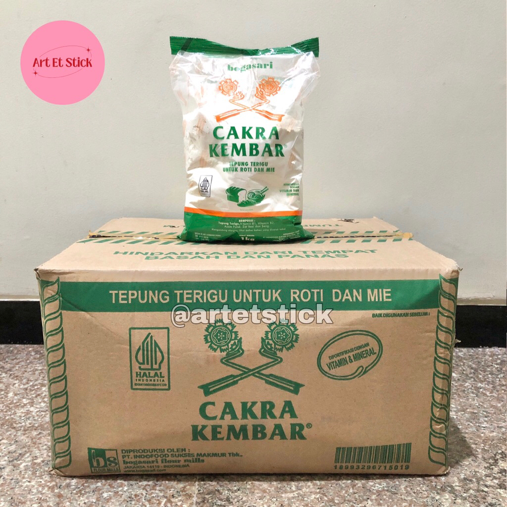 1 Box of Twin Chakra Wheat Flour 1 Kg (Contains 12 Pcs) | Shopee Malaysia