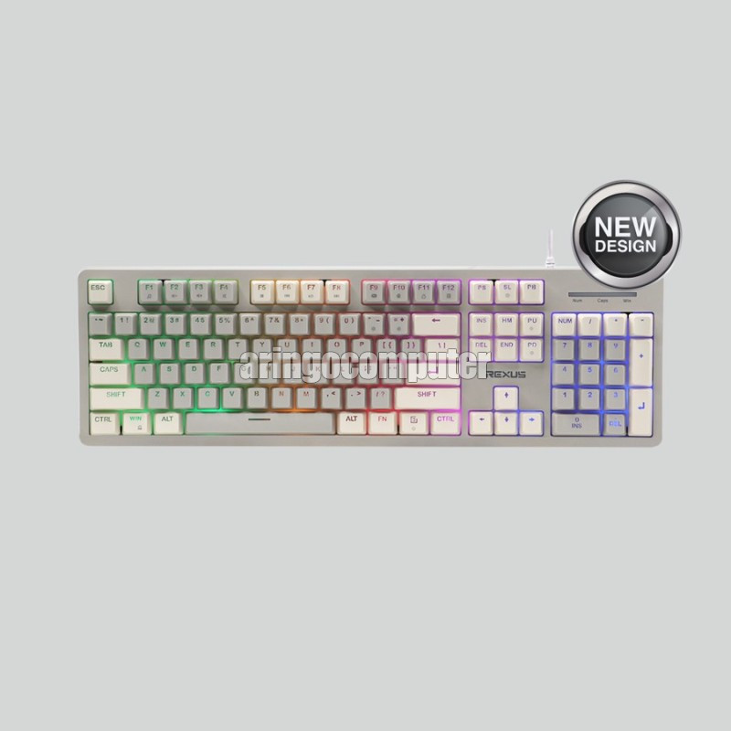 Rexus GAMING BATTLEFIRE K9E V2 GRAY WHITE Keyboard | Shopee Malaysia