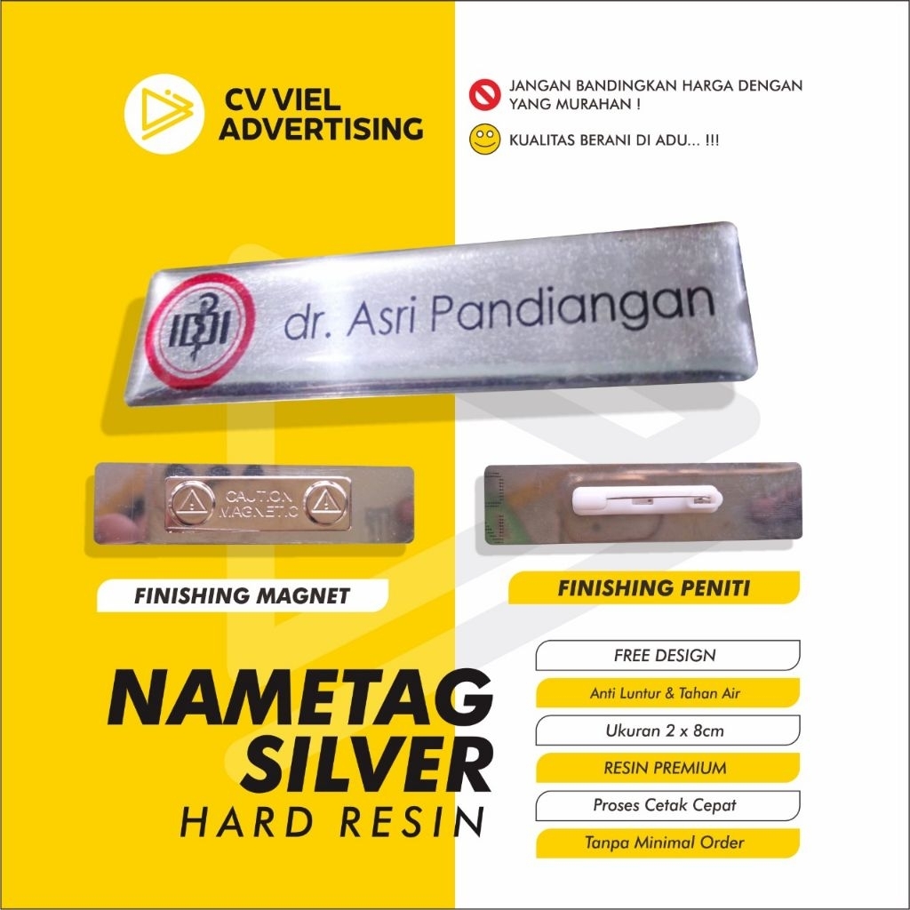 Resin Nametag / Resin Nameplate / Resin Chest Board (Stainless ...