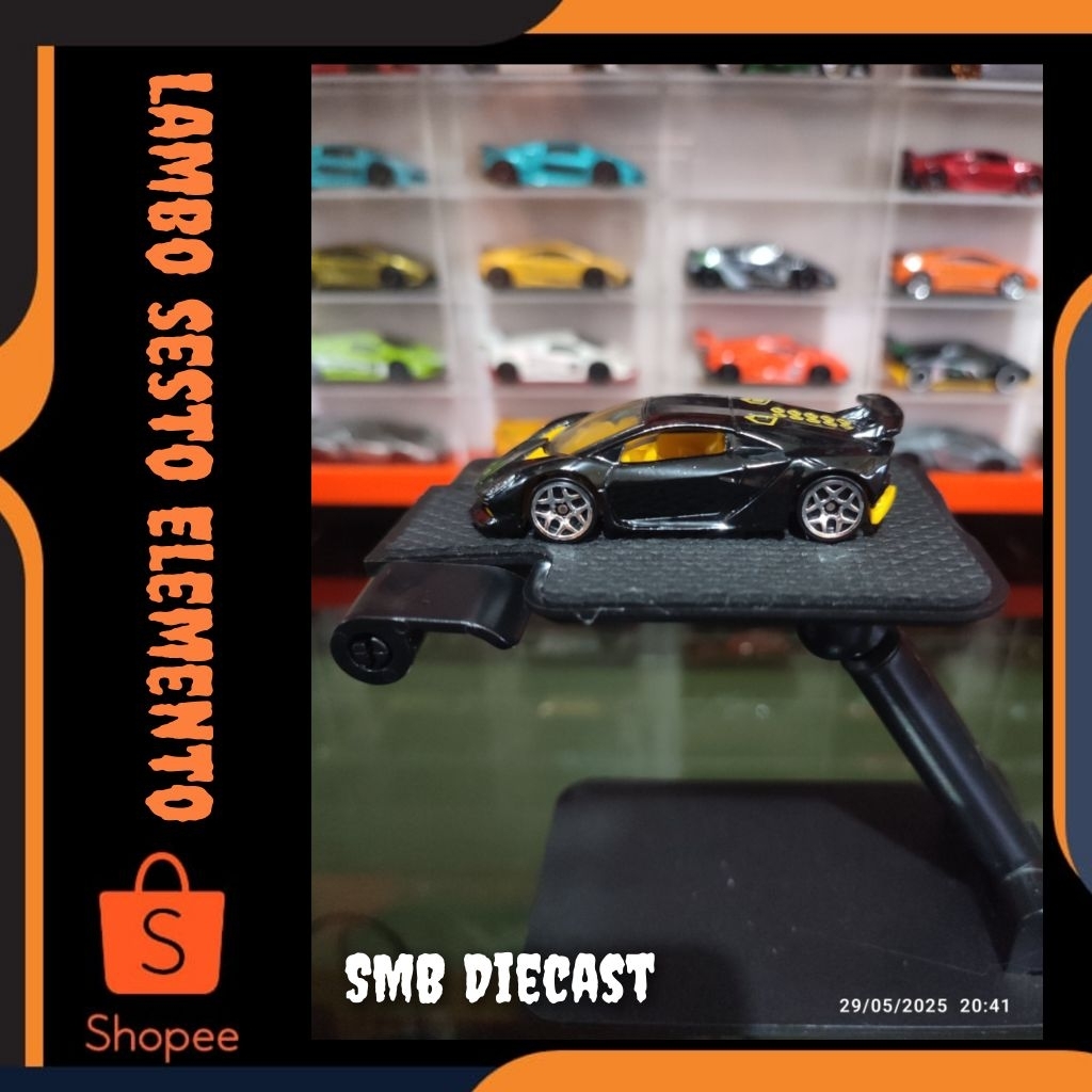 HOT WHEELS LAMBORGHINI SESTO ELEMENTO BLACK CARD LAMBO SERIES LOS ...