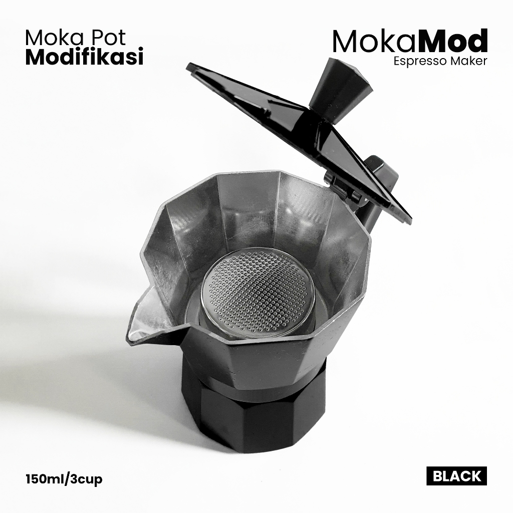 MESIN Moka Pot Modified Costume Upgrade 150ml machine style 9Barista by ...
