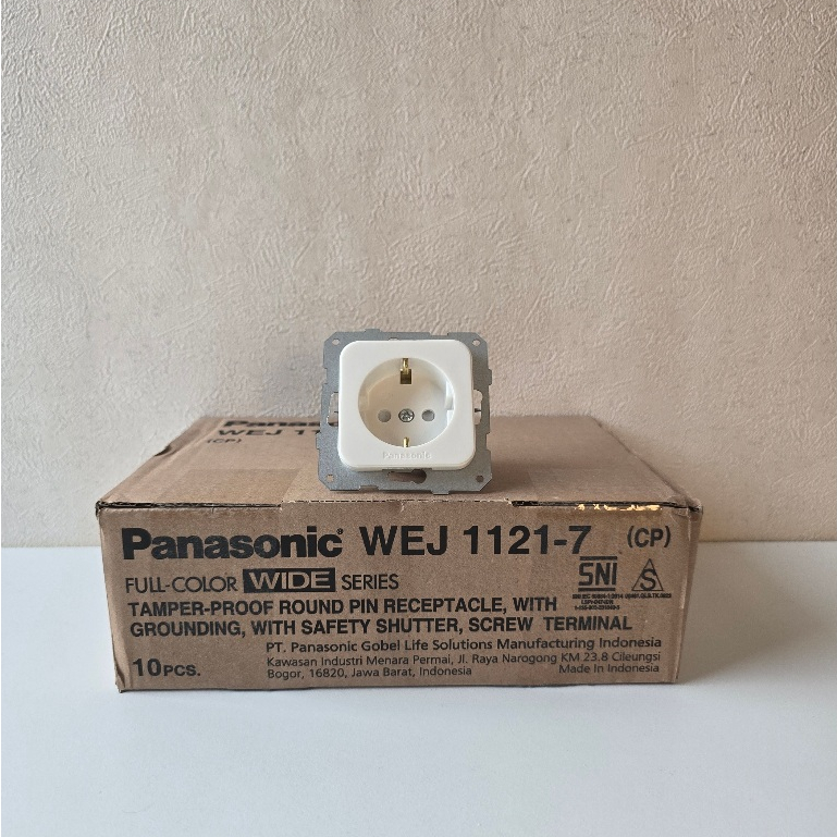 Panasonic Cover Frame Socket with Grounding CP (WEJ1121-7) | Shopee ...