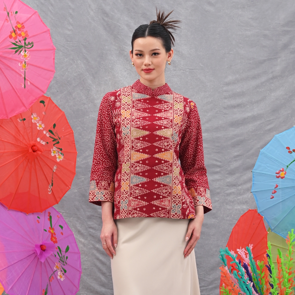 NONA RARA - Maulida Wonogiren Betawi T4140, modern women's batik blouse ...