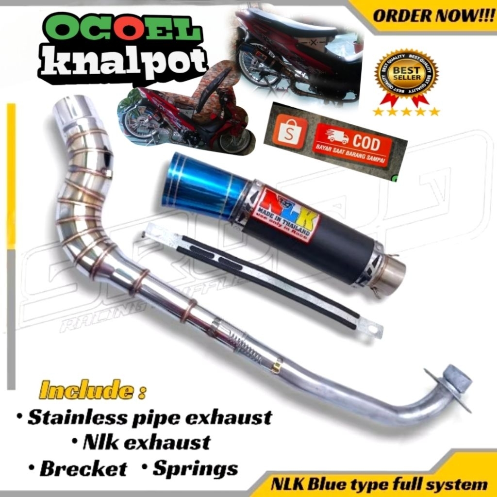 Exhaust RED LEO pipe 28mm Open Ex5/ Bonus sym/Srl 110 115fi/Kriss 100 ...
