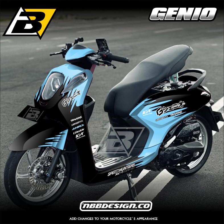 Honda Genio 2019 - 2024 Full body Sticker Decal, Free to Custom Name ...