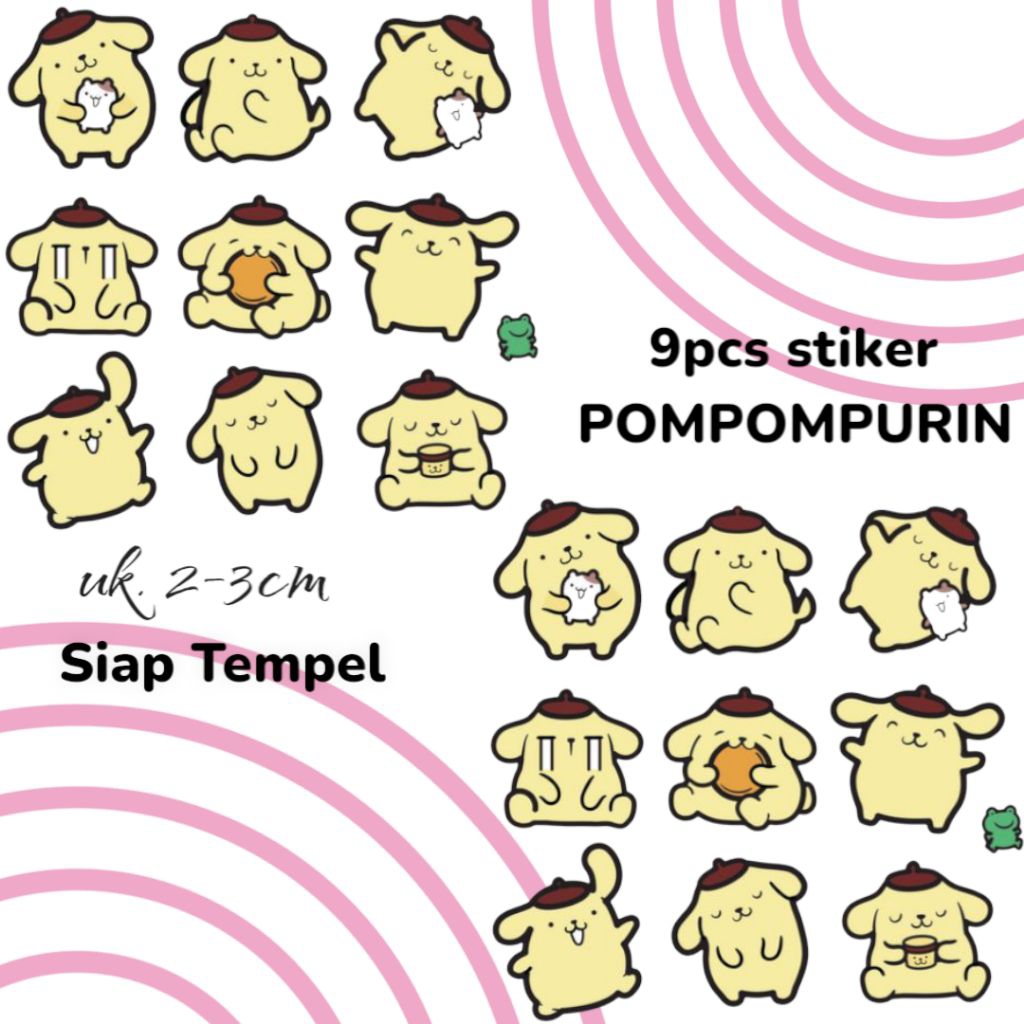 POMPOMPURIN - Paper Stickers Books Computer Laptop Diary Accessories ...