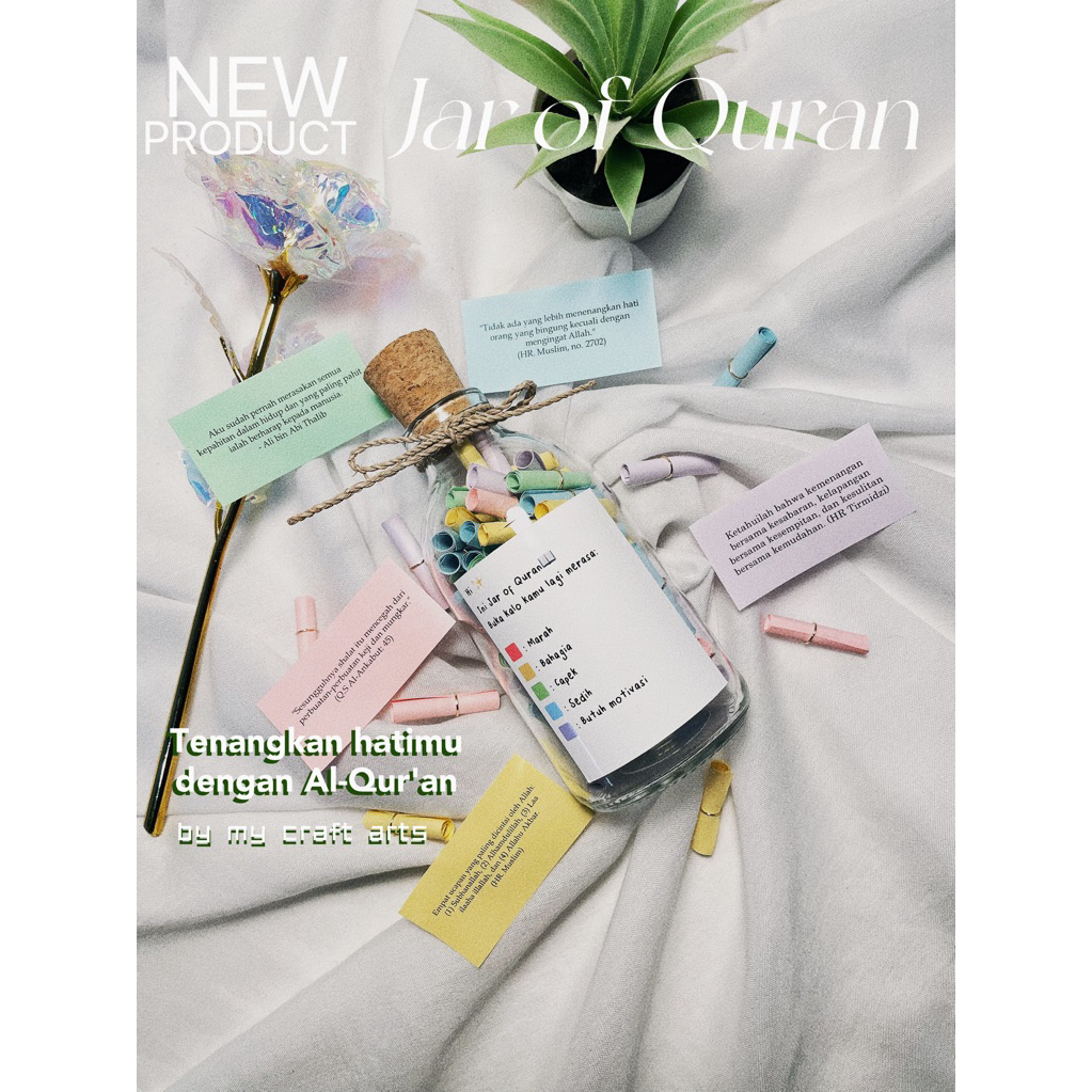 JAR OF QURAN - HOLY JAR OF MOOD - Qu'ran & Hadith in Jar according to ...