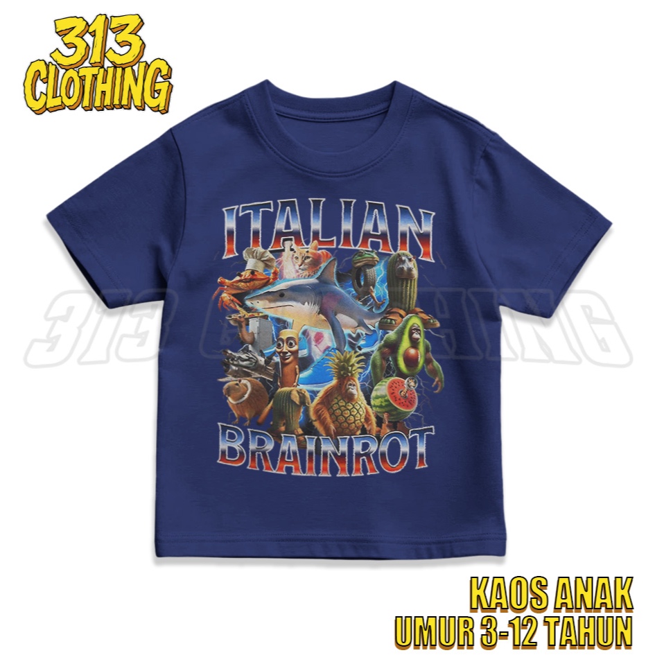Children's T-shirt Italian Anomalie Brainrot All Tungtung Sahur ...