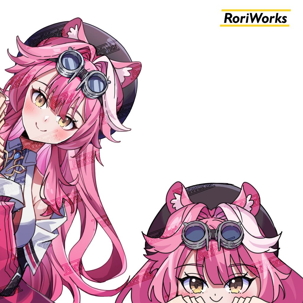Anime Peek Sticker - Raora Panthera | Hololive | Shopee Malaysia