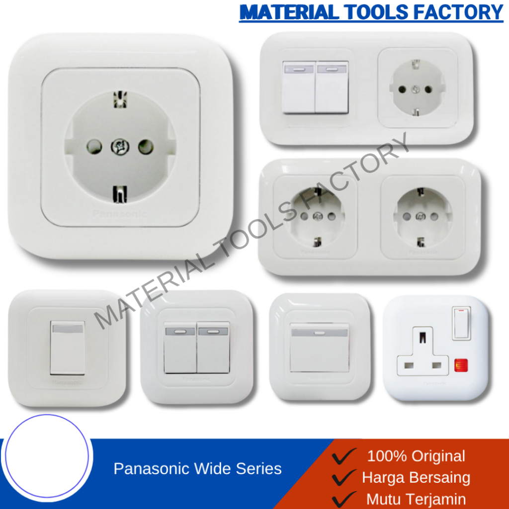 SWITCH - STOP CONTACT - LIGHT SWITCH - PANASONIC WIDE SERIES SWITCH ...
