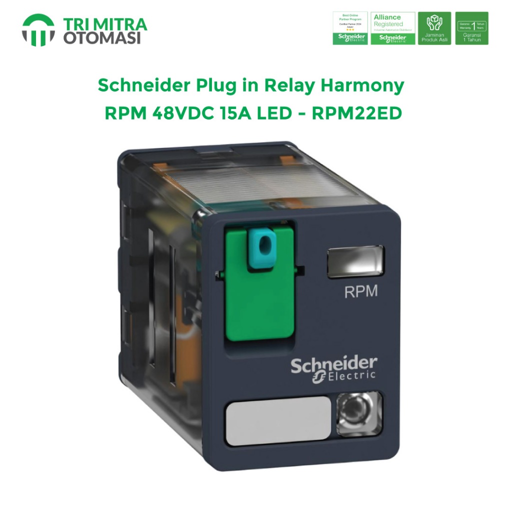 Schneider Plug in Harmony Relay RPM 48VDC 15A LED - RPM22ED | Shopee ...