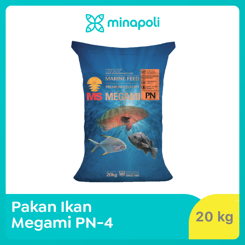 Megami Marine Fish Feed PN 4 Packs 20 kg | Shopee Malaysia