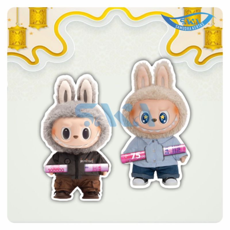 Labubu Eid Envelope Contains 10 pcs/Cute Labubu Character Envelope 2025 ...