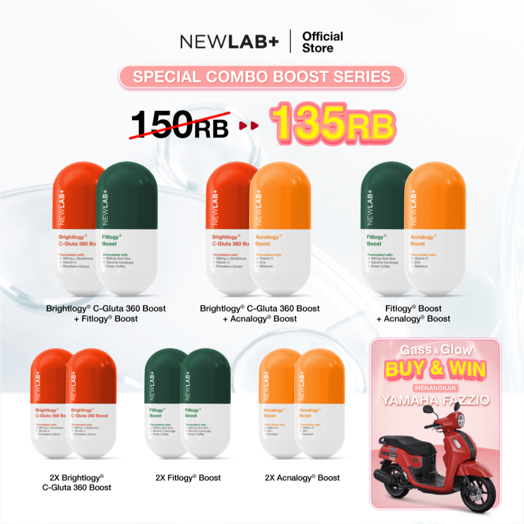 [COMBO Boost SERIES] NEWLAB 1 Box C-Gluta 360 Boost + 1 Box Fitlogy ...