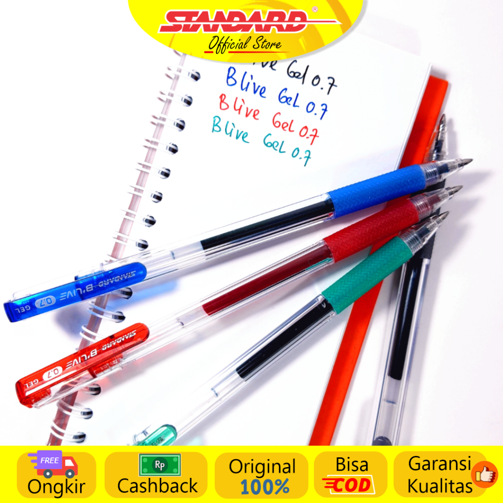 Standard Pen - Blive 0.7 Gel (Pen, Pen, Ballpoint, Stationery) | Shopee Malaysia
