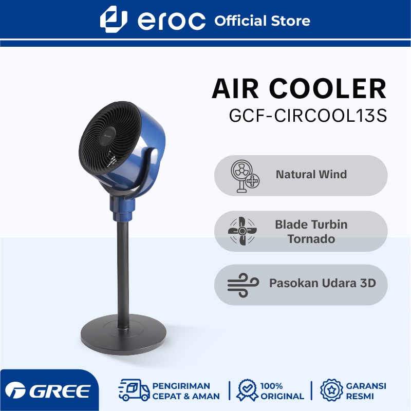 Gree - Air Circulation Fan - Automatic Swing - 2in1 Table And Floor Fan ...
