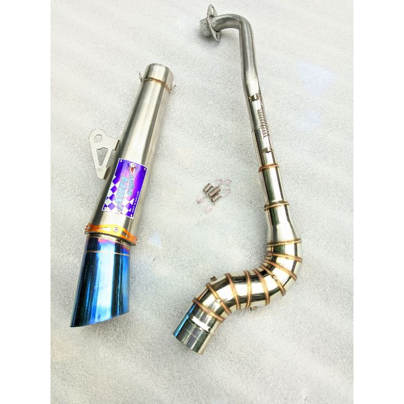 Aun Pipe canister contour open specs exhaust Pipe for Wave 125 Xrm 110/ ...
