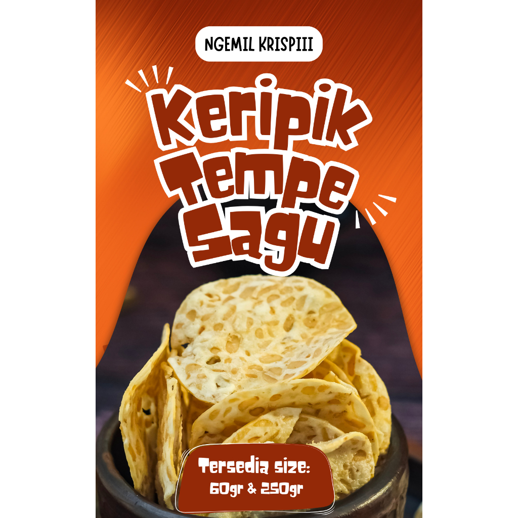 Sago chips tempeh kriuk savory crispy snack 250gr | Shopee Malaysia