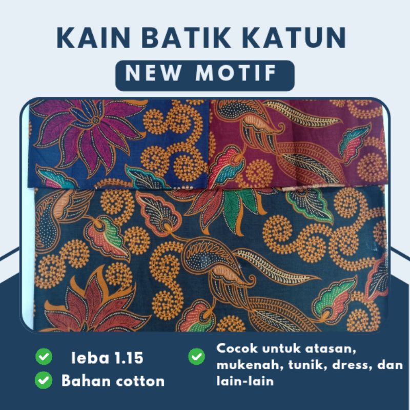 KATUN Cotton BATIK FABRIC (PRICE PER 0.50 METER) | Shopee Malaysia