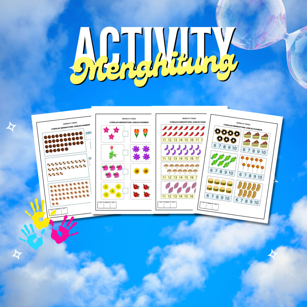 Worksheet Activity Book for Children Counting Series 10 Sheets | Shopee ...